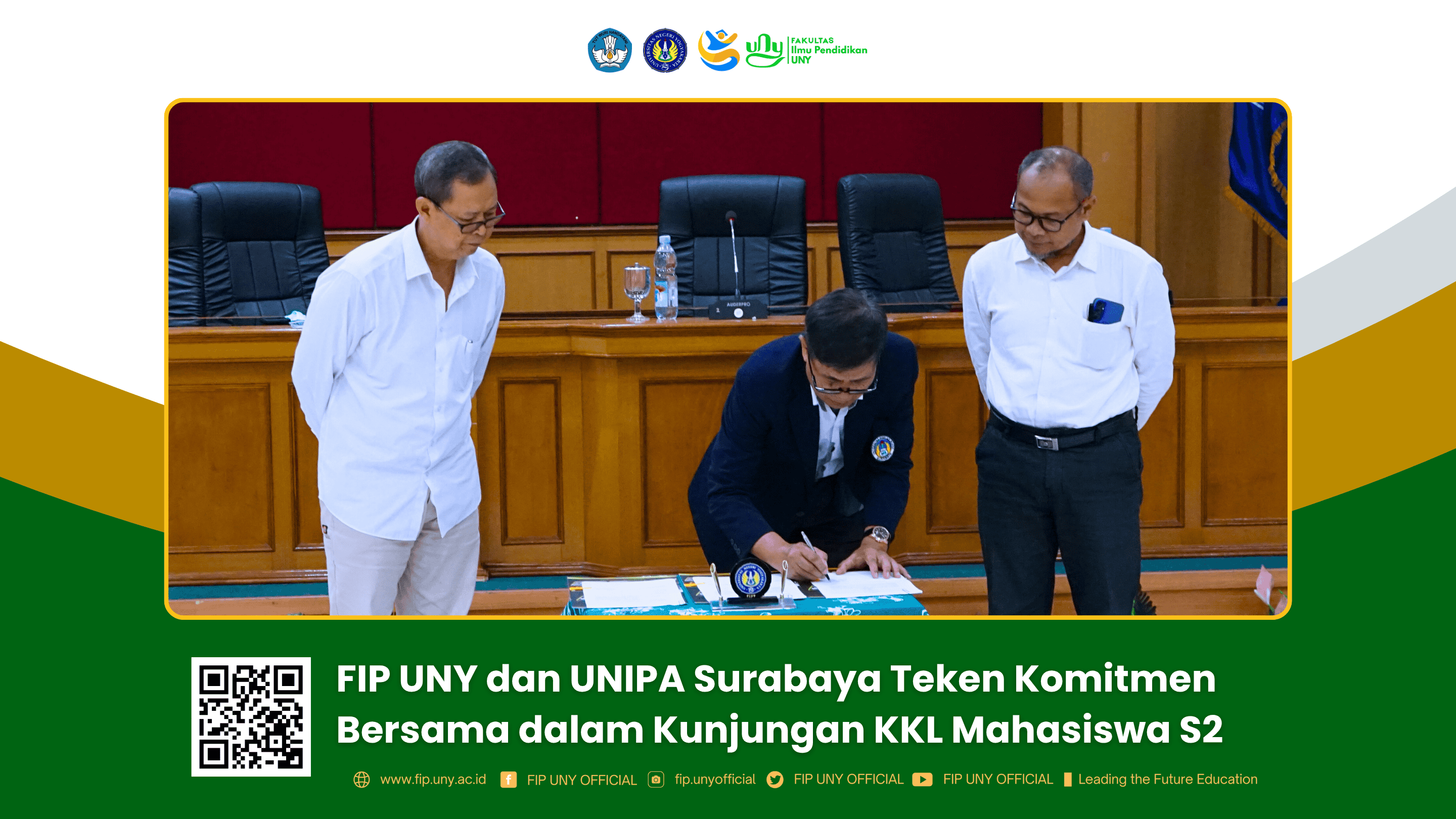 FIP UNY dan UNIPA Surabaya Teken Komitmen Bersama dalam Kunjungan KKL ...